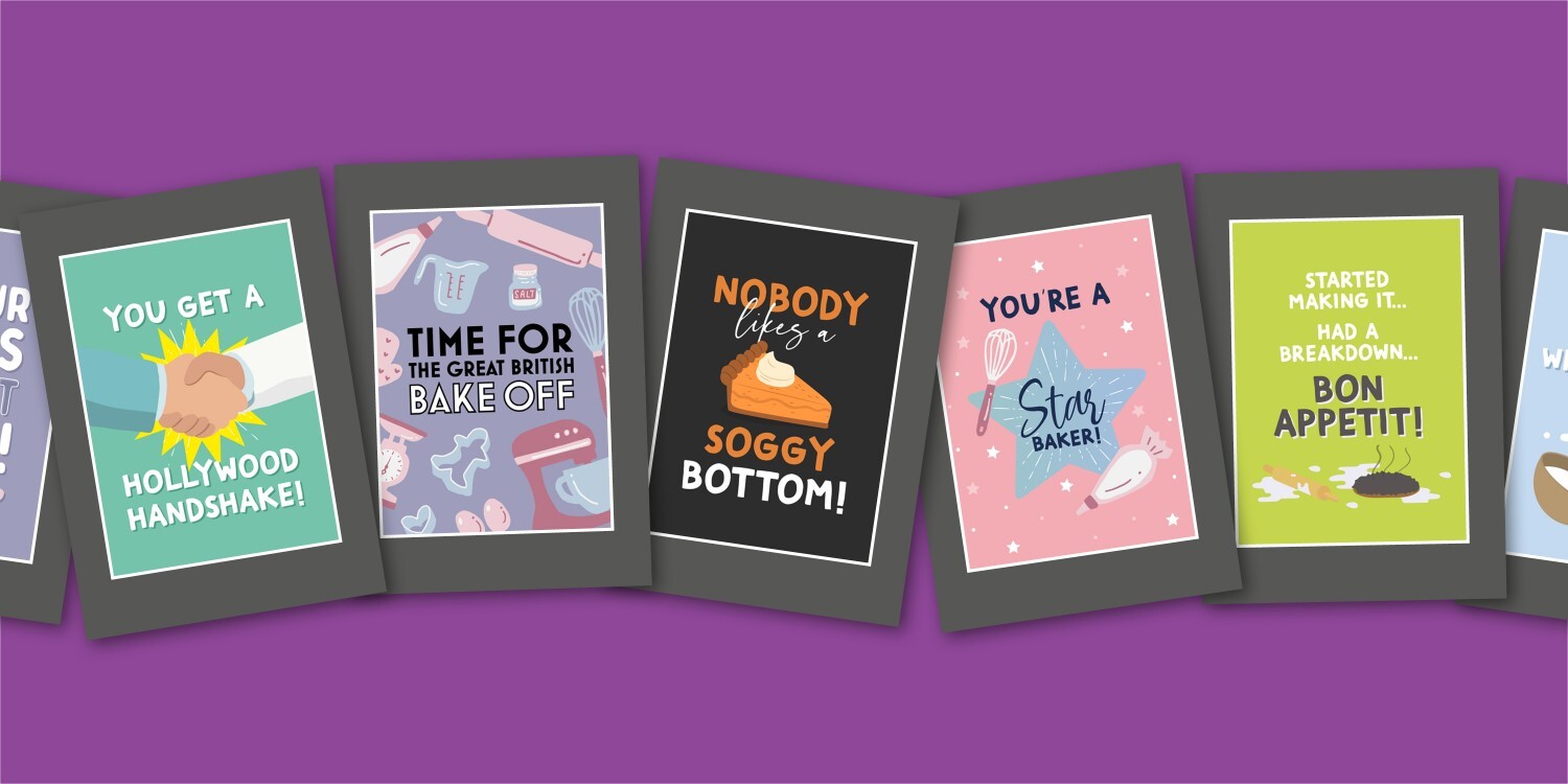 Bake Off Cards | Cake Card | Blog | Sponge