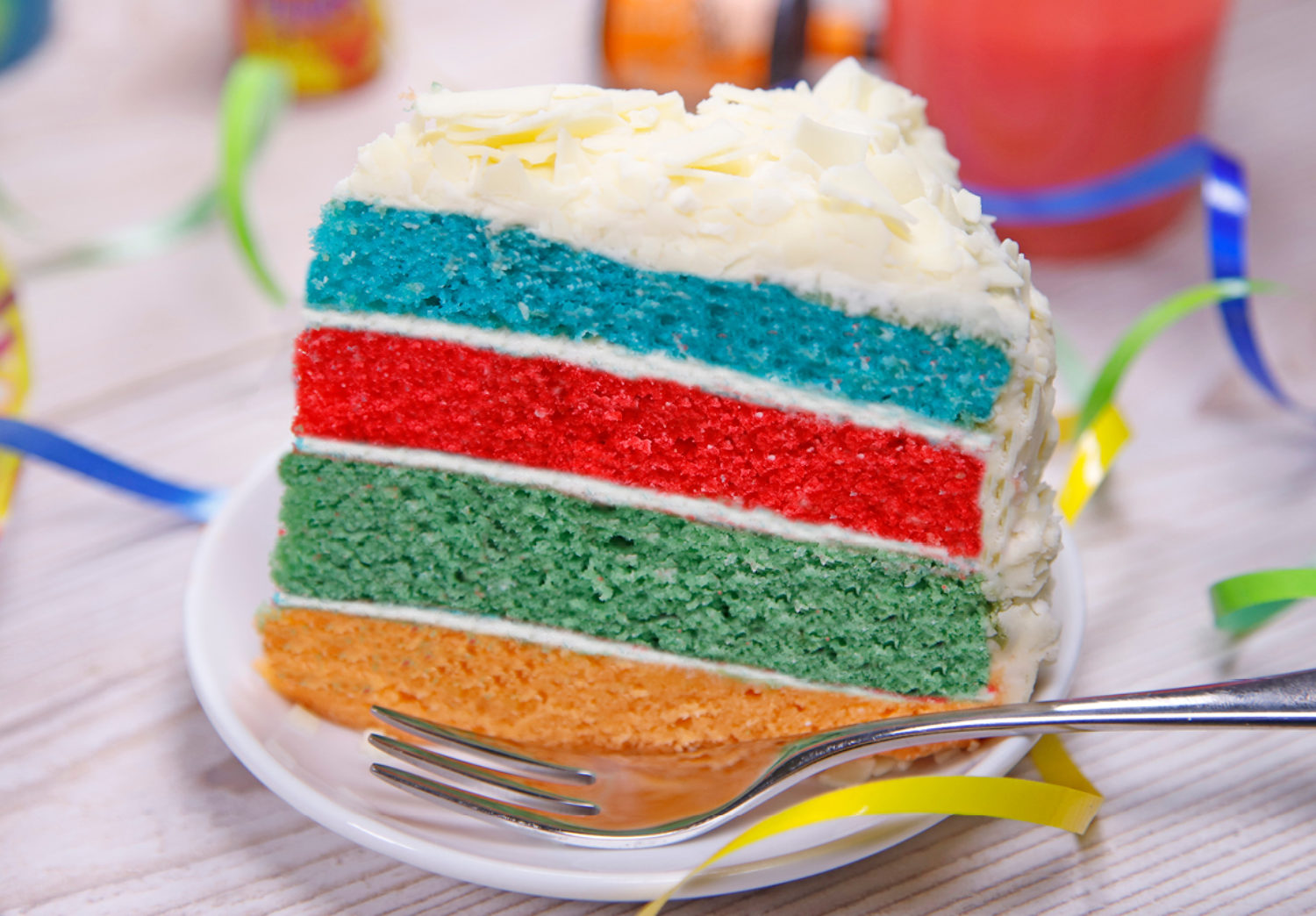 Rainbow Cake | Birthday Cake | Sponge
